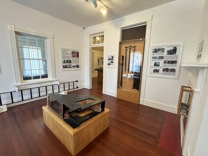 The museum's exhibit area offers a fascinating glimpse into lighthouse history, where maritime stories come alive through carefully preserved artifacts.