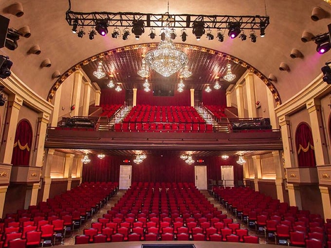 The Historic Cocoa Village Playhouse dazzles with crystal chandeliers and red velvet seats, proving small-town theater can deliver big-time entertainment experiences.