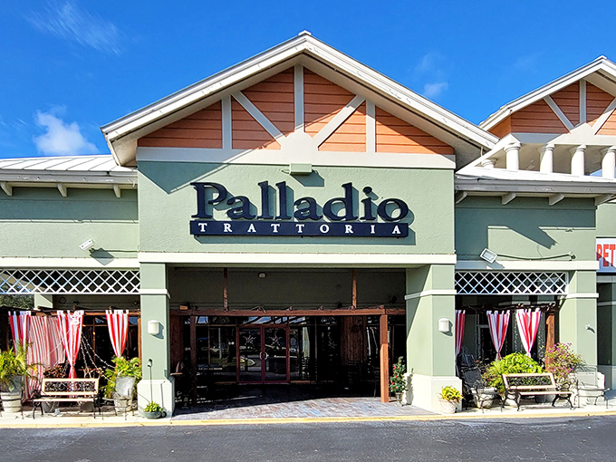 Palladio Trattoria promises Italian flavors in a setting that makes you half-expect gondoliers to serenade your pasta course.