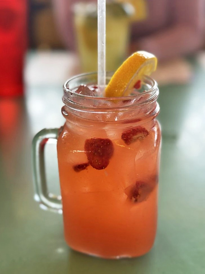This isn't just a strawberry lemonade &ndash; it's summer in a mason jar. Refreshment with enough fruit to count as health food!