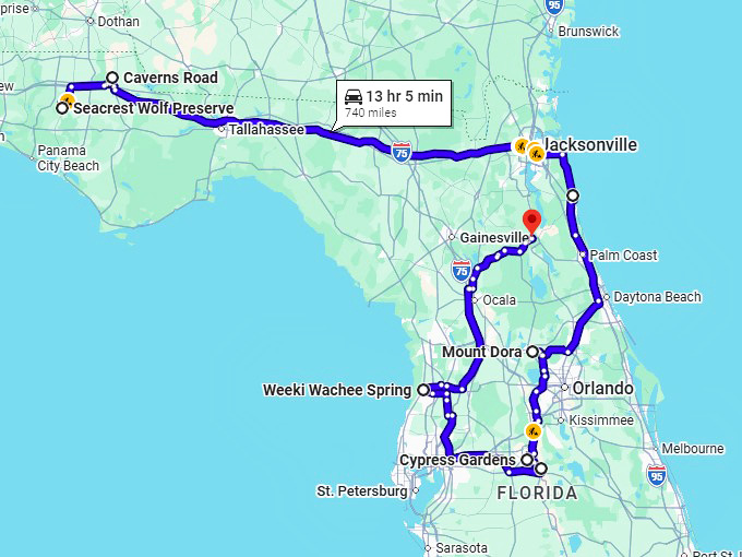 8. florida fairytale road trip