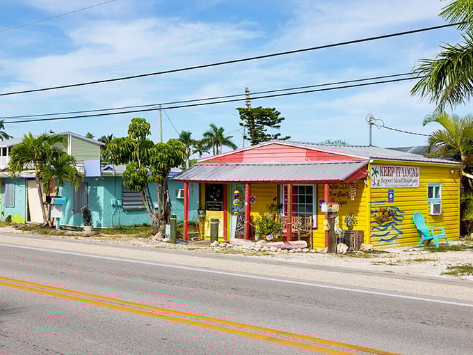 The streets may be narrow, but the views are expansive &ndash; classic Matlacha homes painted in joyful defiance of beige.