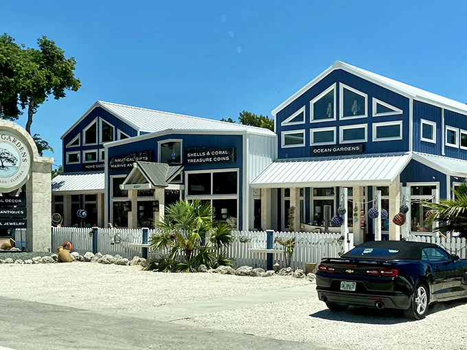 The rainbow row of shops at Islamorada offers a shopping experience as colorful as the Keys themselves – flip-flops required, watches optional.
