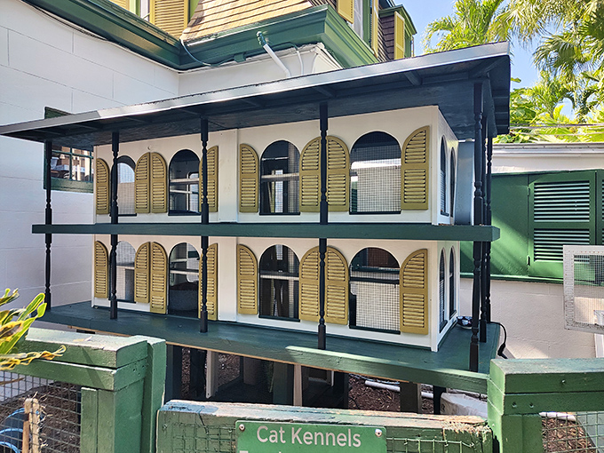 Even the cats live in style&mdash;this miniature replica of the main house serves as luxury accommodations for Papa's six-toed descendants.