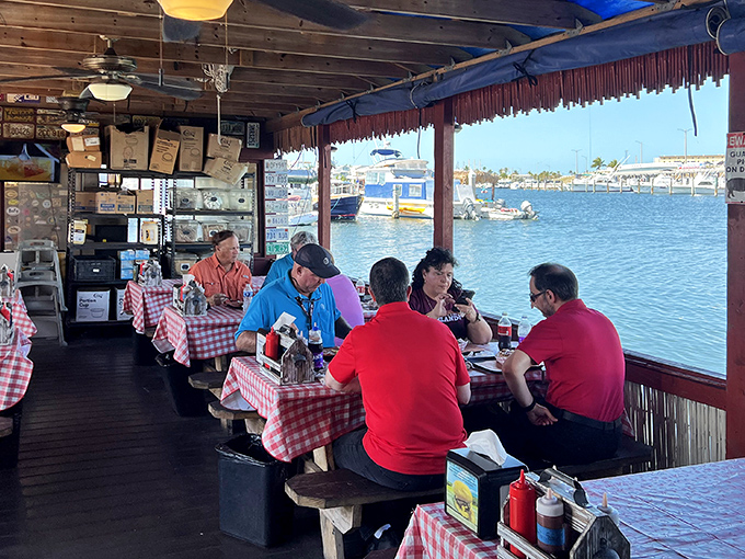 Waterfront dining with barbecue&mdash;proof that sometimes you can have your brisket and eat it with a view too.