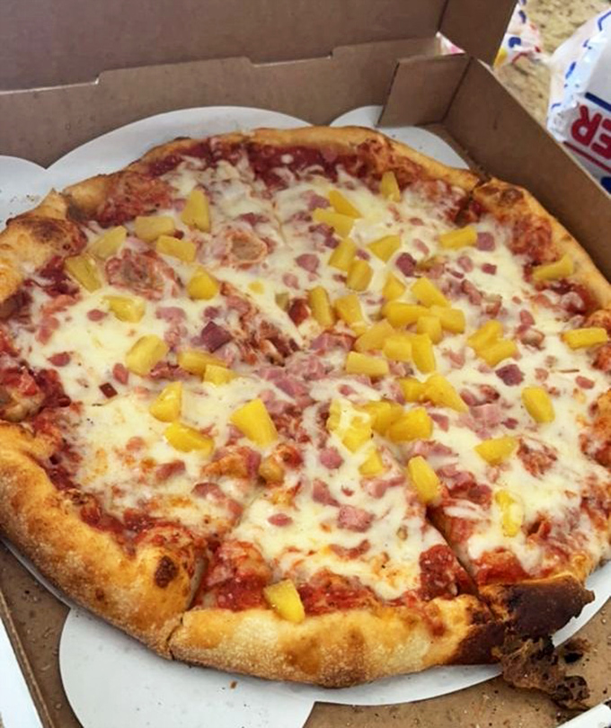 Pizza that proves Thomas isn't just a one-trick pony &ndash; this ham and pineapple pie would make even Italians nod respectfully.