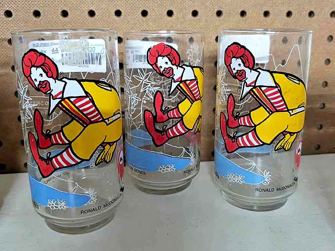 Ronald McDonald hasn't changed his outfit in decades, but these vintage glasses show he's always known how to make a collectible entrance.