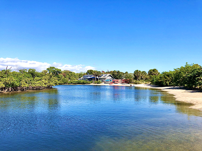 Whiskey Creek Hideout stands ready for adventure &ndash; this unassuming outpost is your gateway to paddleboarding through mangrove tunnels.