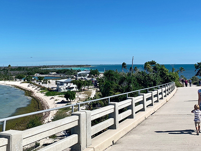 The boardwalk offers views that make even the most jaded travelers stop mid-sentence, momentarily forgetting what they were complaining about.