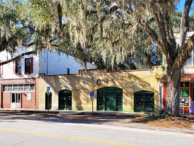 Micanopy's historic buildings stand frozen in time, their brick facades housing treasures from yesterday waiting for tomorrow's collectors.
