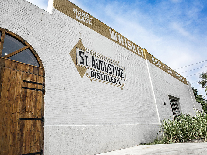 St. Augustine Distillery's historic building houses modern craft spirits production, where old-world techniques meet Florida ingredients.