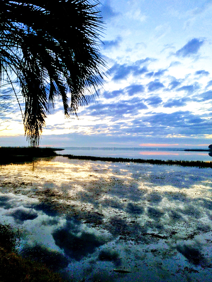 Sunset at Lake Parker transforms ordinary waters into a canvas of color that painters have tried to capture for generations.