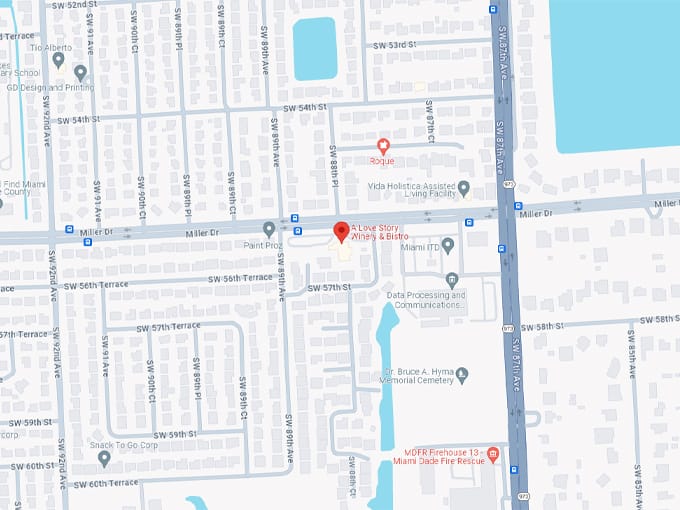 a love story winery bistro map