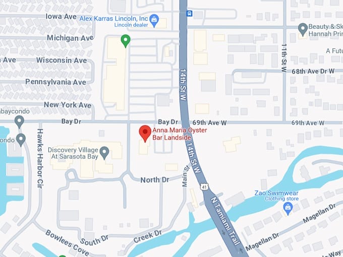 anna maria oyster bar 10 map