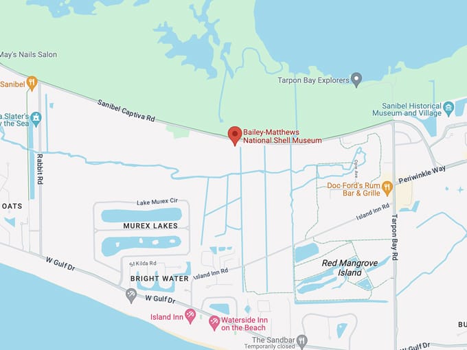 bailey matthews national shell museum 10 map