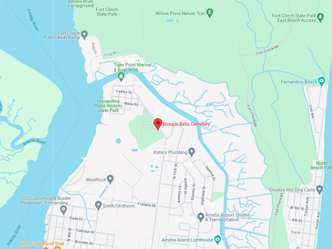 bosque bello cemetery 10 map