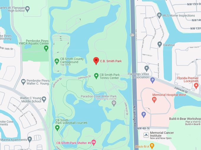 c.b. smith campground 10 map
