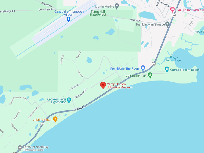 camp gordon johnston world war ii museum 10 map