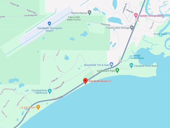 carrabelle beach 10 map