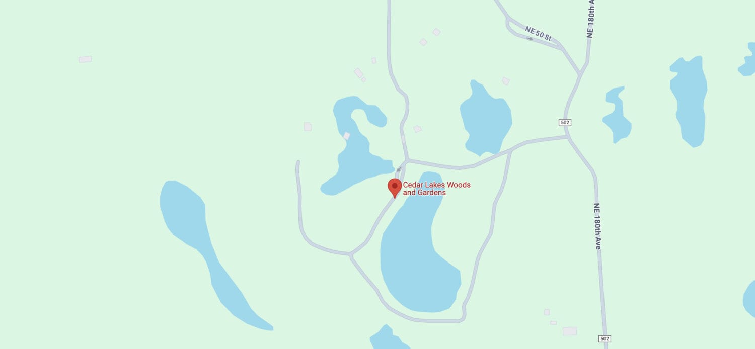 cedar lakes woods and gardens 13 map