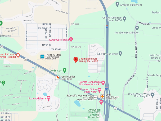 champions run rv resort 9 map