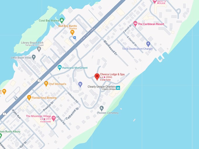 cheeca lodge spa 10 map