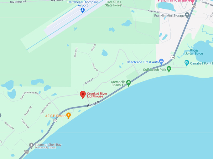 crooked river lighthouse 10 map