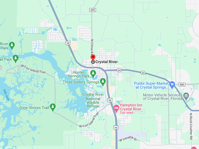 crystal river 10 map