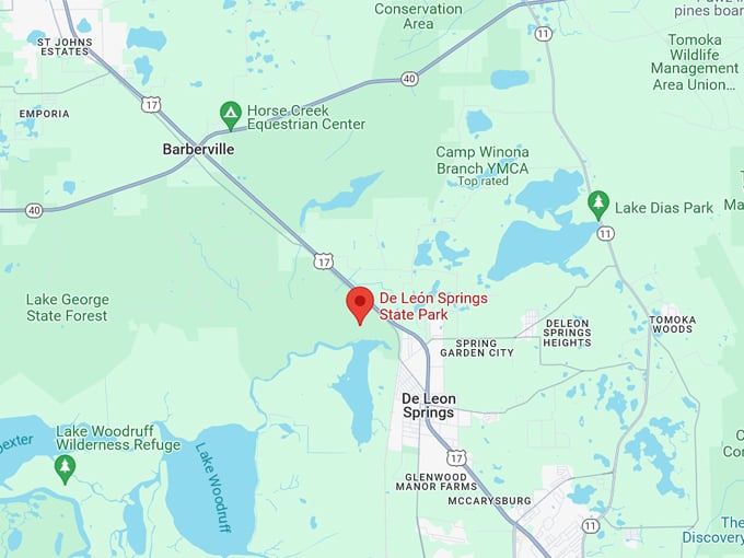 deleon springs 10 map