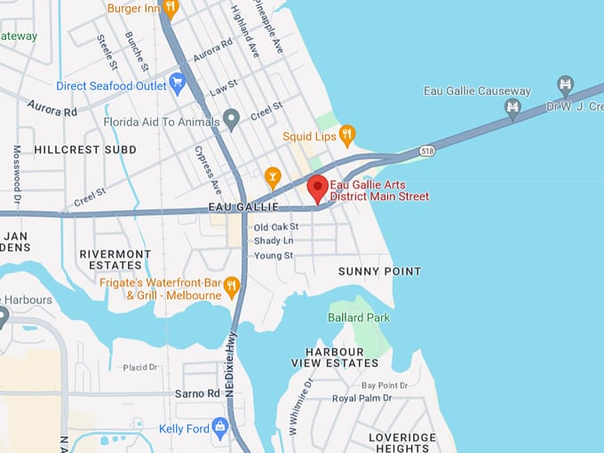 eau gallie arts district 10 map