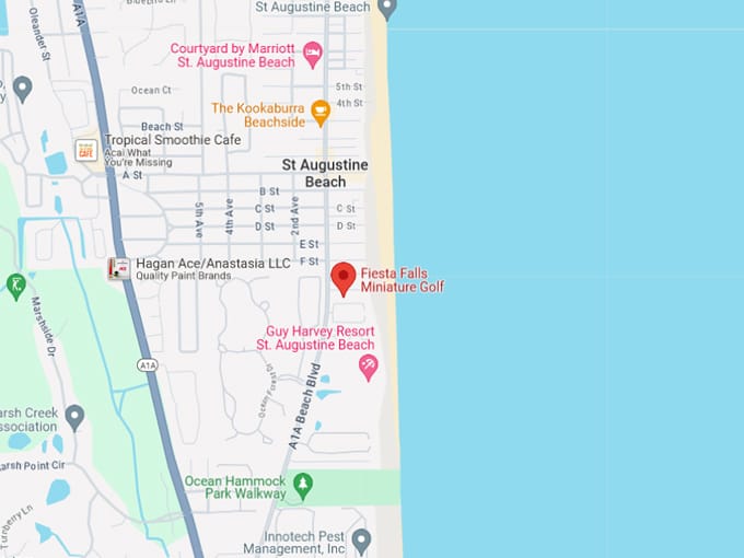 fiesta falls miniature golf 10 map
