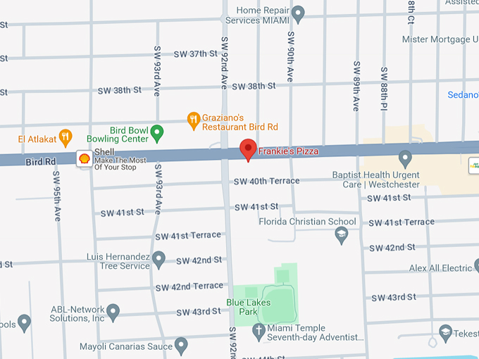 frankies pizza 10 map