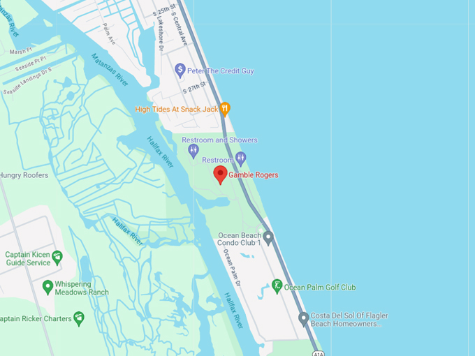 gamble rogers 10 map