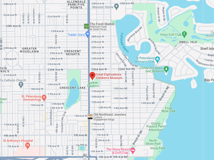 great explorations childrens museum 10 map