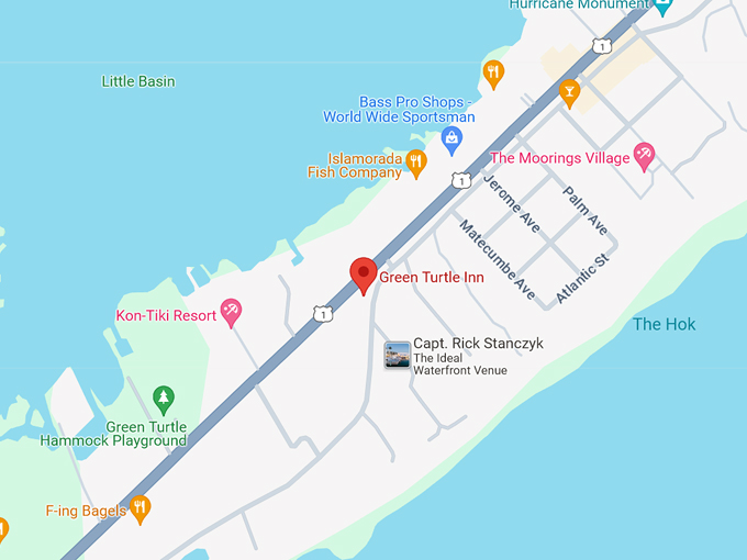 green turtle inn 10 map