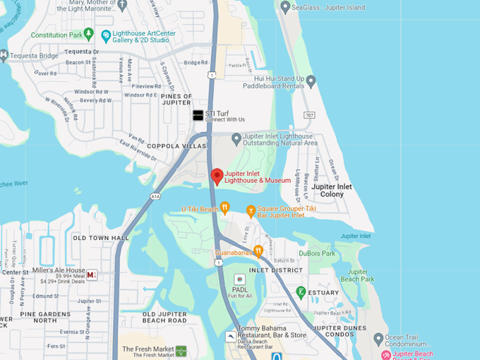 jupiter inlet lighthouse museum 10 map
