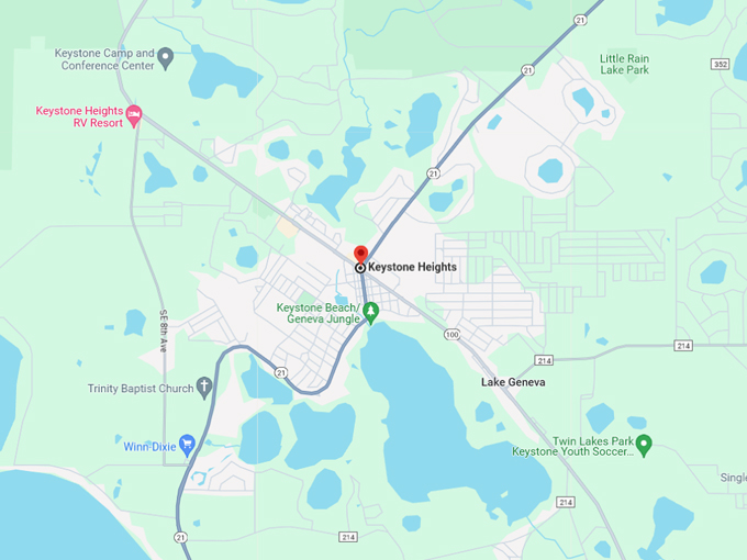 keystone heights 10 map