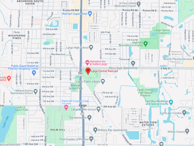 Largo Central Railroad 10 map