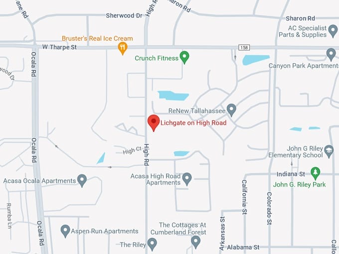 lichgate on high road 10 map