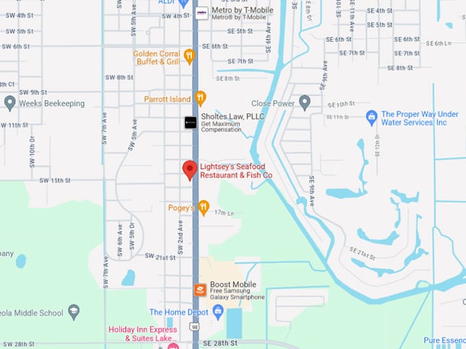 lightseys seafood restaurant 10 map