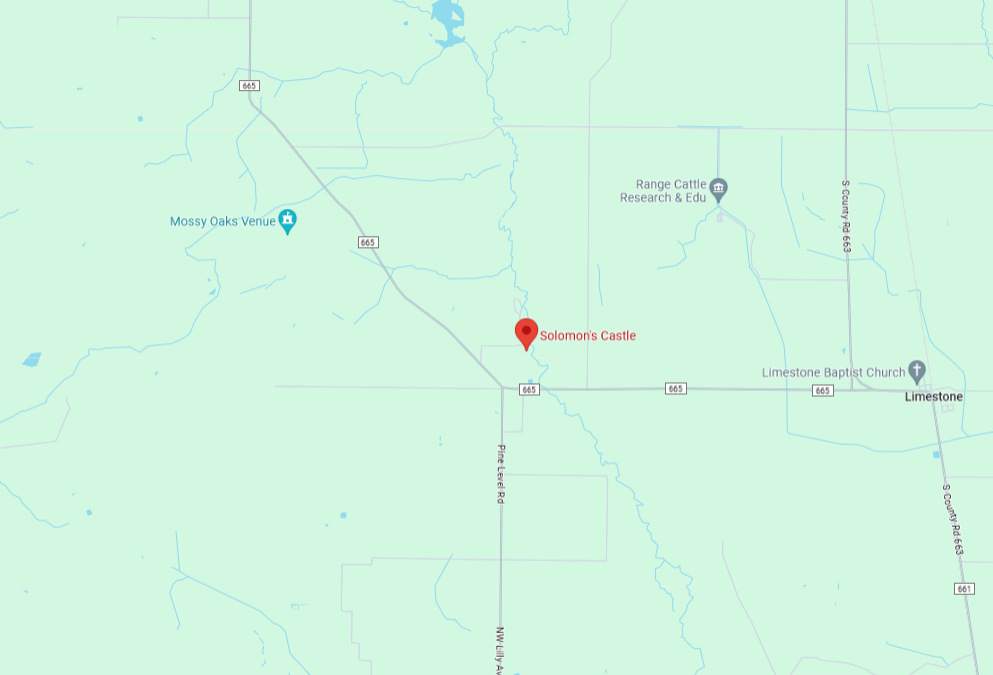 map to solomons castle in florida
