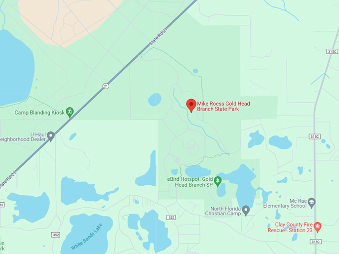 mike roess gold head branch state park 10 map