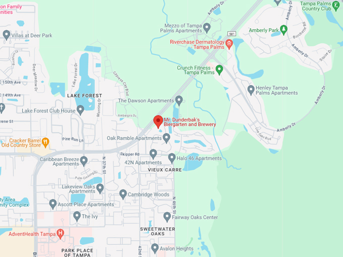mr. dunderbaks biergarten and brewery 10 map