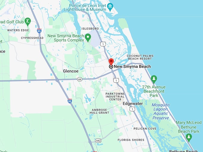 new smyrna beach 10 map
