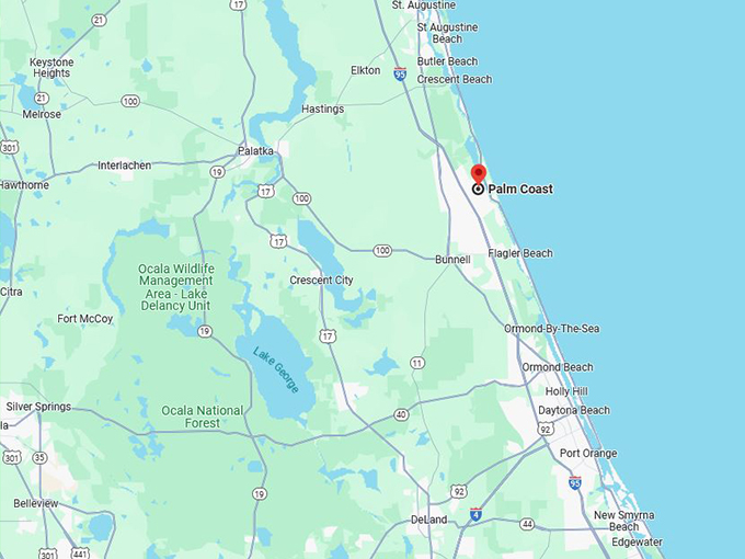palm coast 10 map