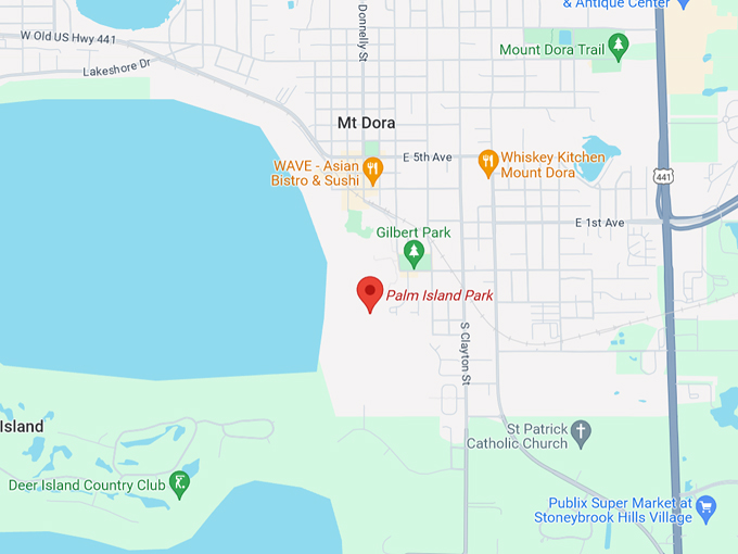 palm island park 10 map