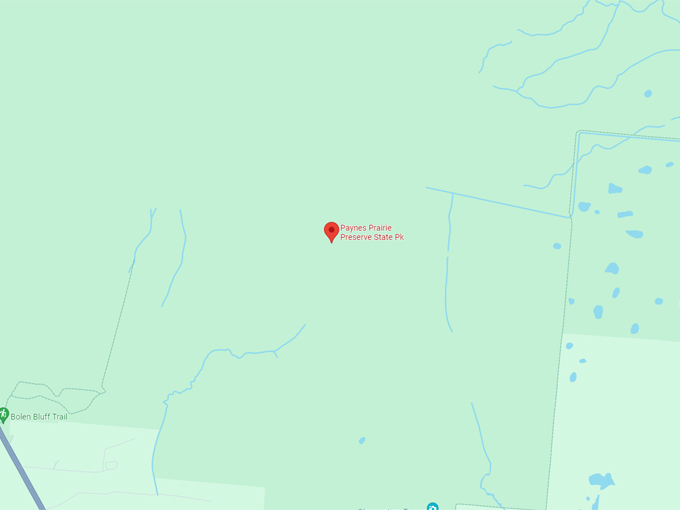 paynes prairie preserve state park map