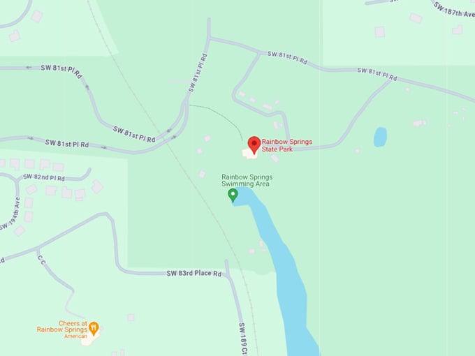 rainbow springs state park map