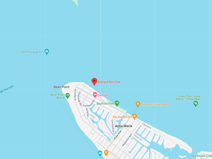 rod and reel pier 10 map