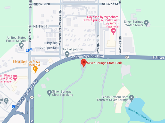 silver springs state park 10 map